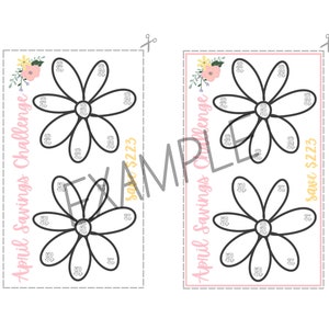 A6 April Savings Challenge Printable | Money Tracker | Budgeting ...
