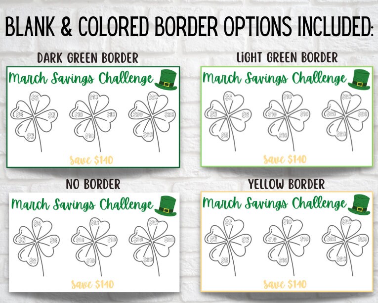 A6 March Savings Challenge Printable | Money Tracker | Budgeting ...