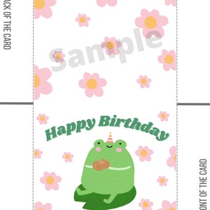 Happy Birthday Card Printable | Cute Birthday Card | Frog Birthday Card ...
