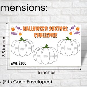 A6 Halloween Mini Savings Challenge, Savings Tracker, A6 Savings, Cash ...