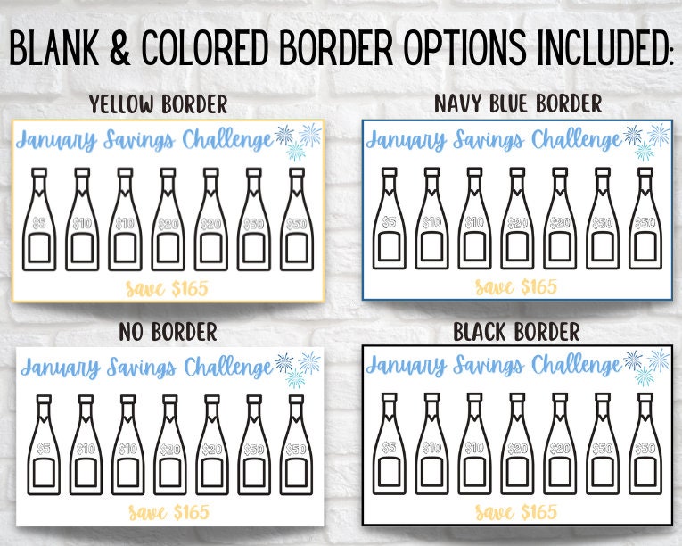 A6 January Savings Challenge Printable Money Tracker Budgeting ...