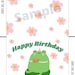 Happy Birthday Card Printable | Cute Birthday Card | Frog Birthday Card ...