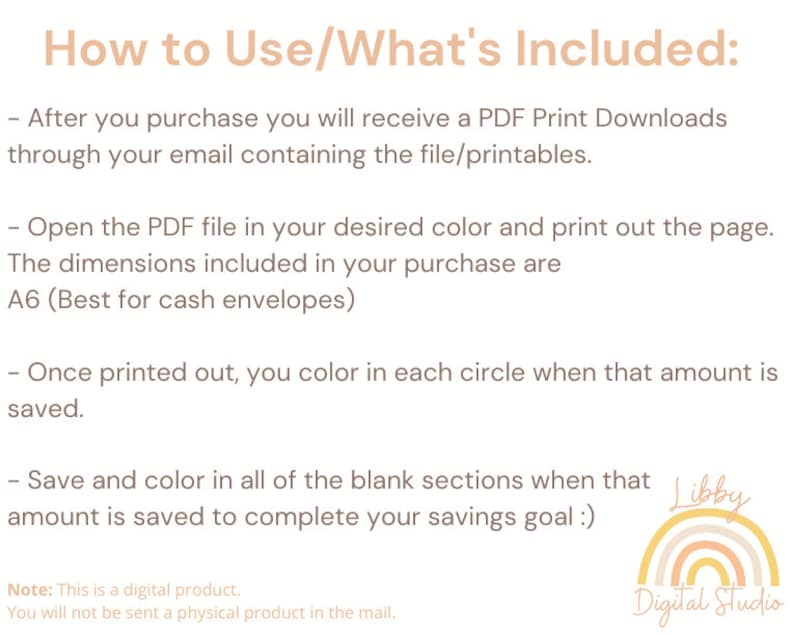 1 Dollar Mini Savings Tracker, A6 Savings, Cash Envelopes, Mini Savings ...