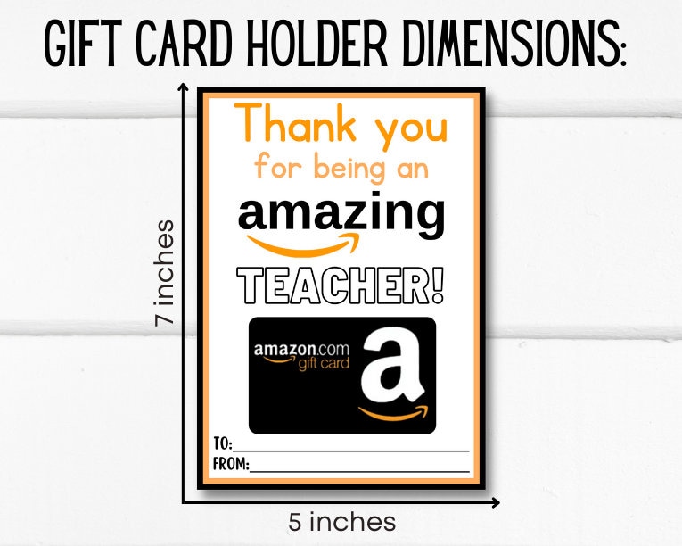 Printable Amazon Thank You for Being an Amazing Teacher - Etsy
