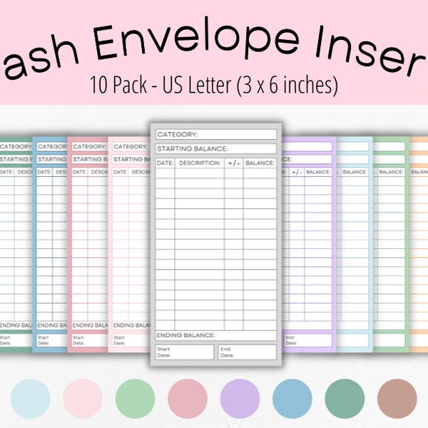 Cash Envelopes - Etsy