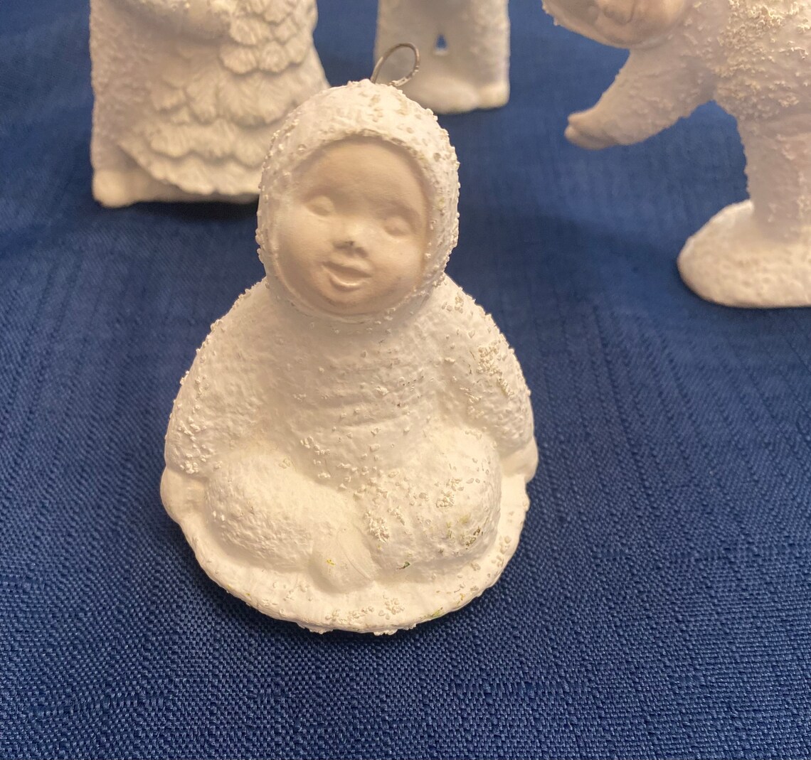 Vintage Snowbabies Figurine Christmas Ornaments - Etsy