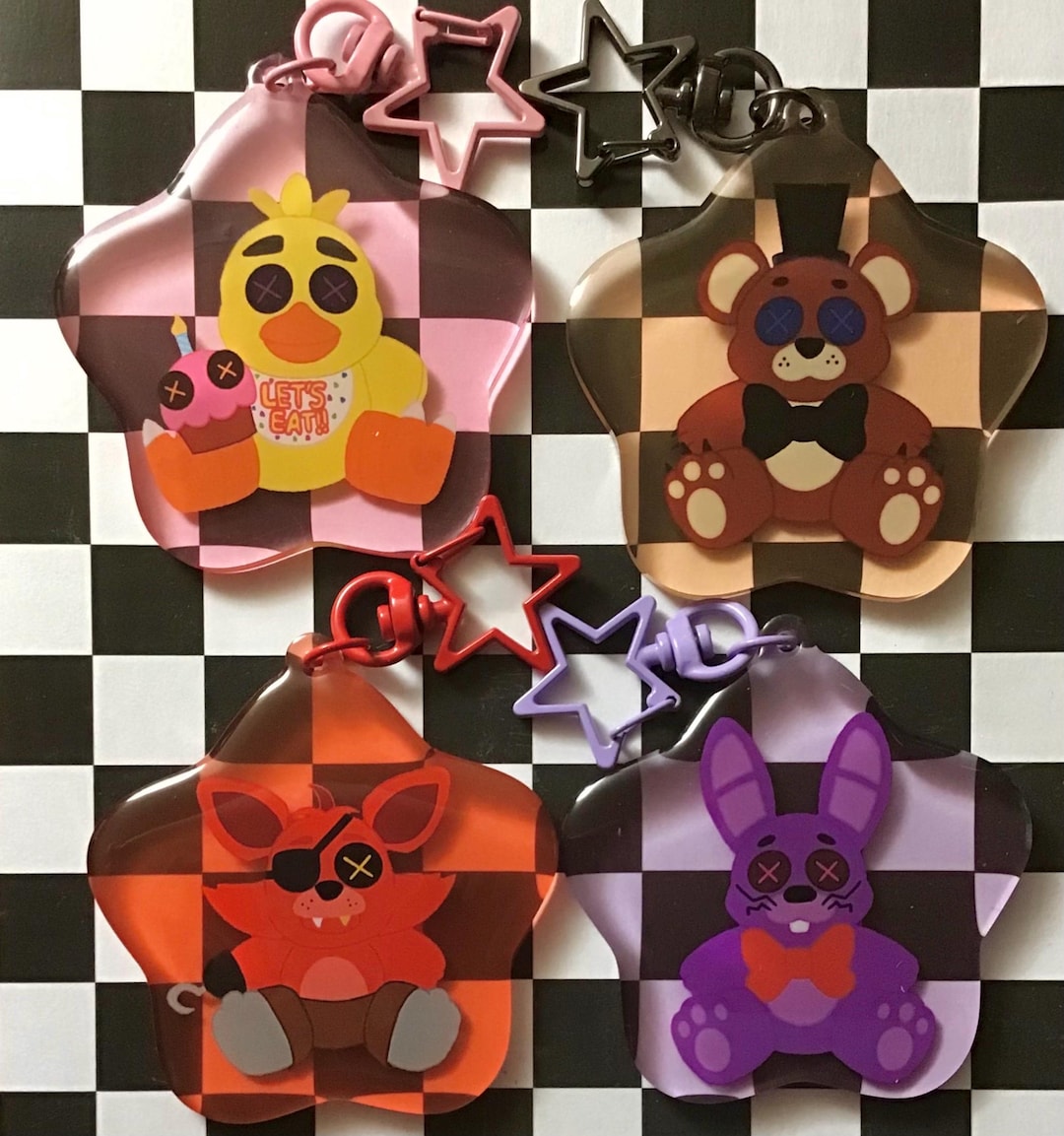 Fnaf Star Keychains - Etsy