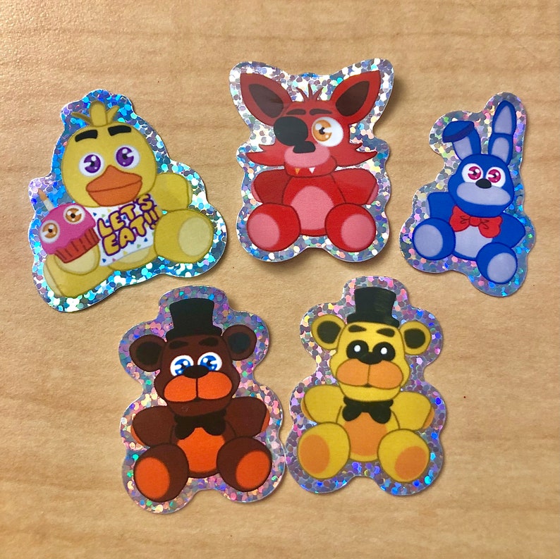 Holographic FNAF Stickers - Etsy