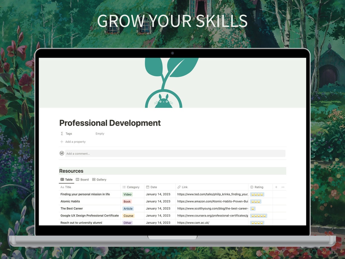 Notion Job Tracker Template, Notion Job Search, Notion Life Planner ...