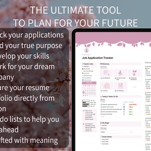 Notion Job Tracker Template, Notion Job Search, Job Application ...
