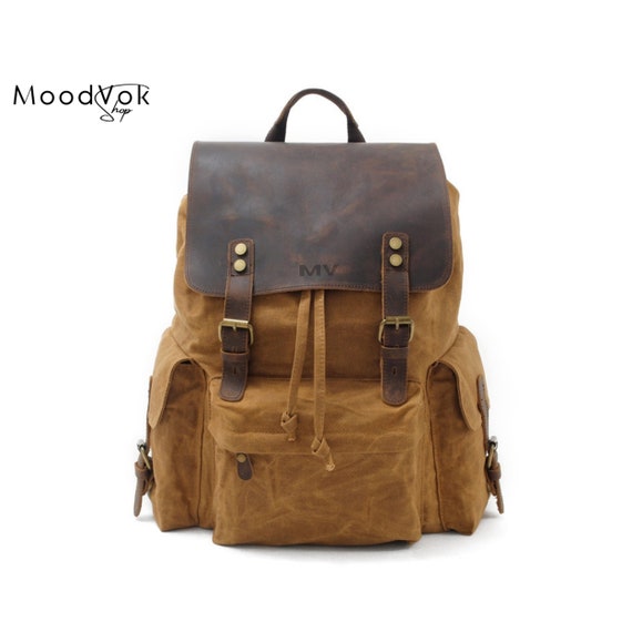 Leather Backpack Brown Leather Backpack Laptop Bag - Etsy