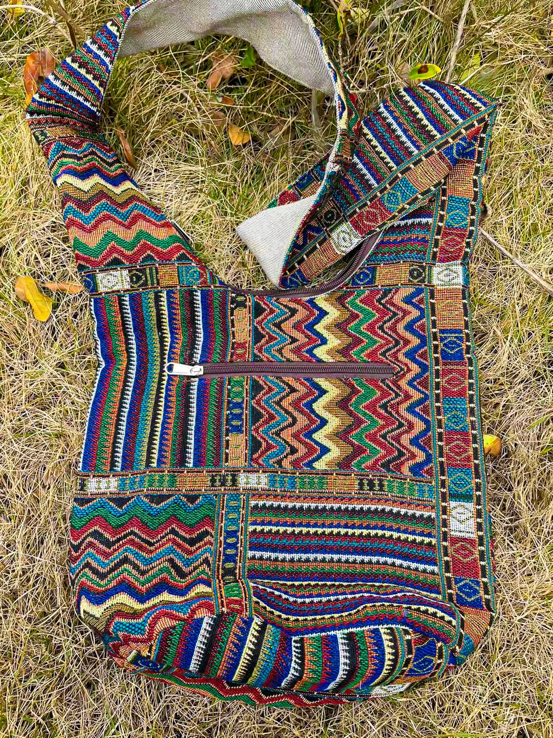 Hippie Shoulder Bag, Boho Crossbody Bag, Hippie Look, Soft Cotton Bag ...