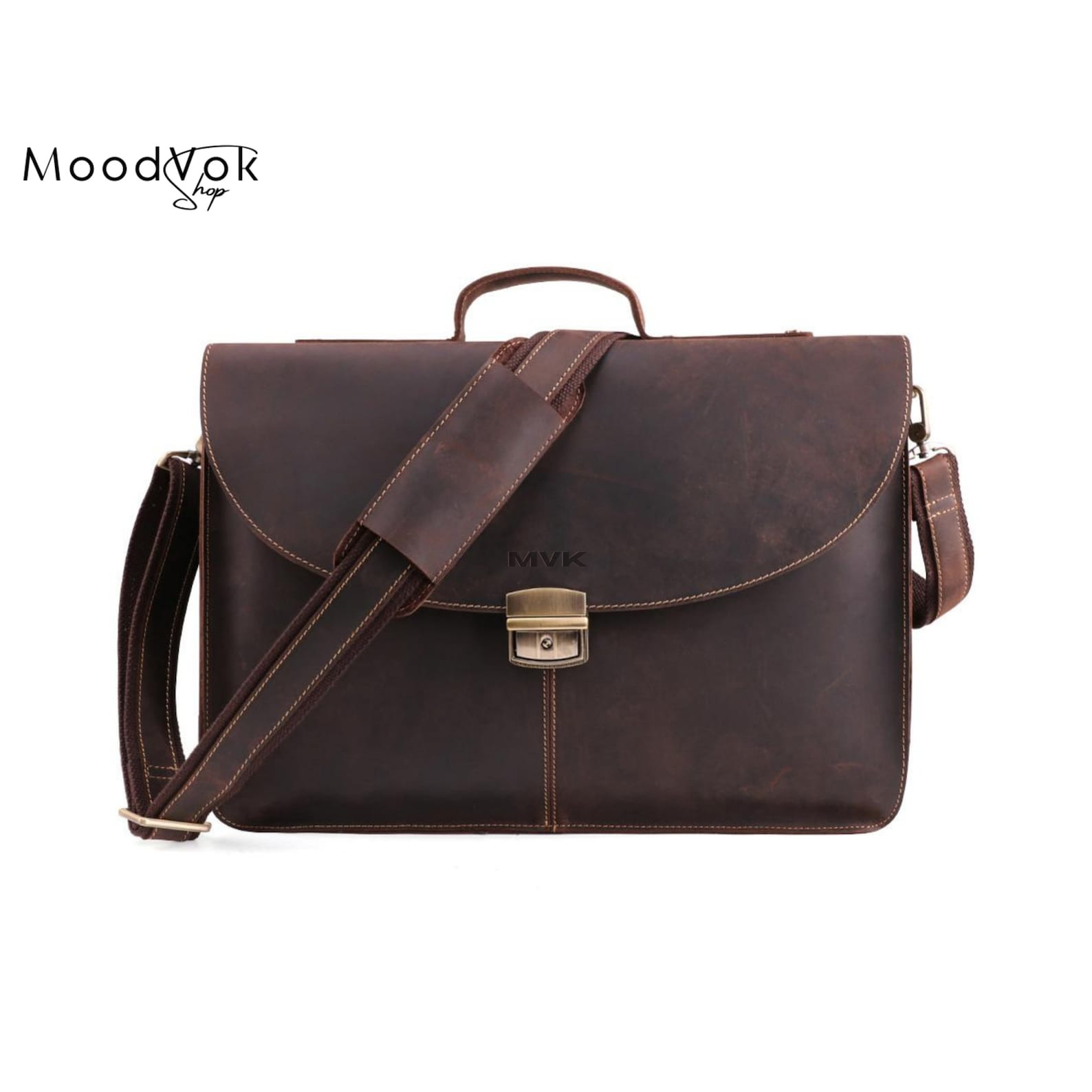 Business Briefcase for Men Top Handle Bag Mens Leather - Etsy