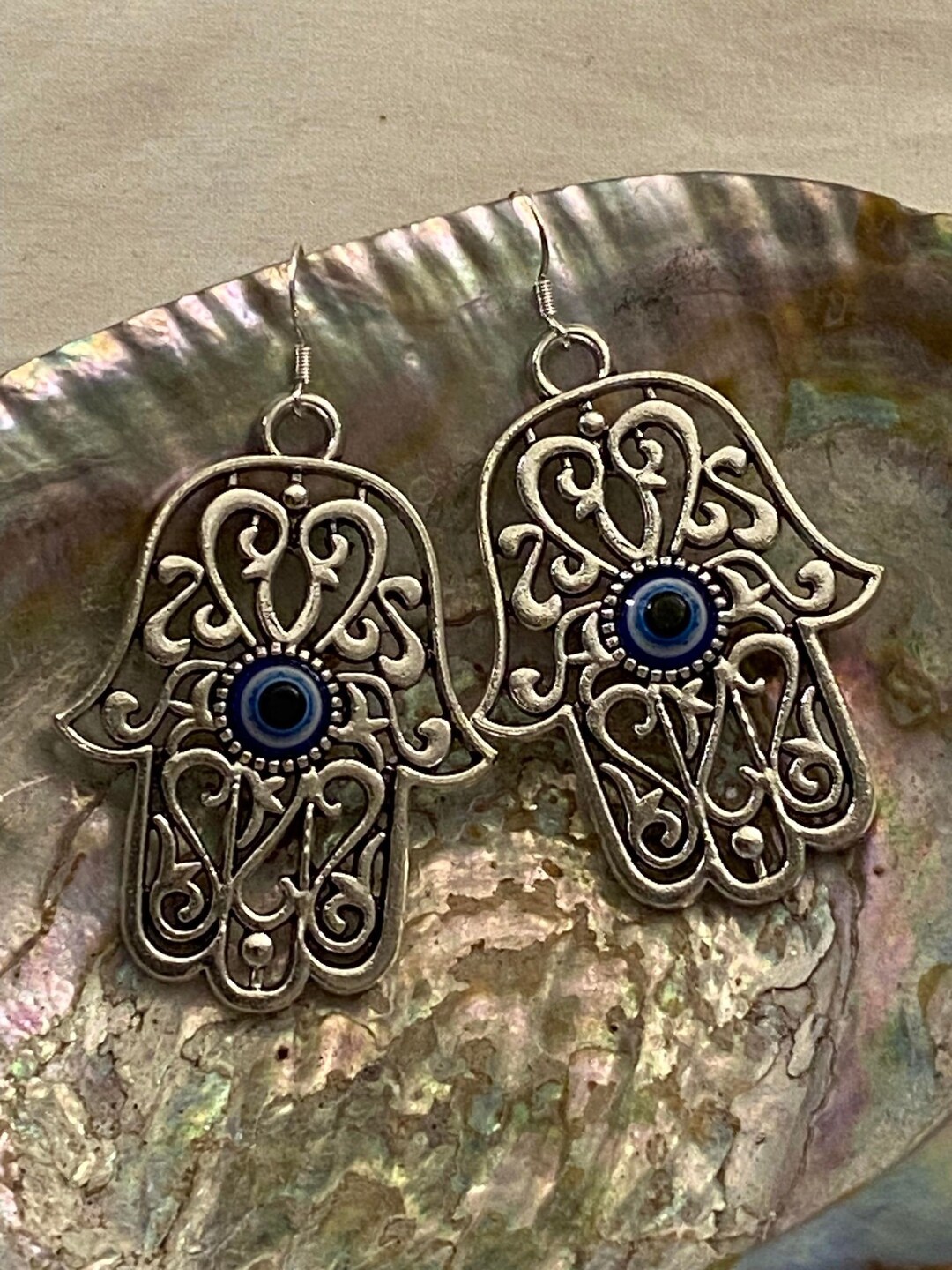 Hamsa Hand Evil Eye Protection Talisman Nazar Boncuk Large Totem ...