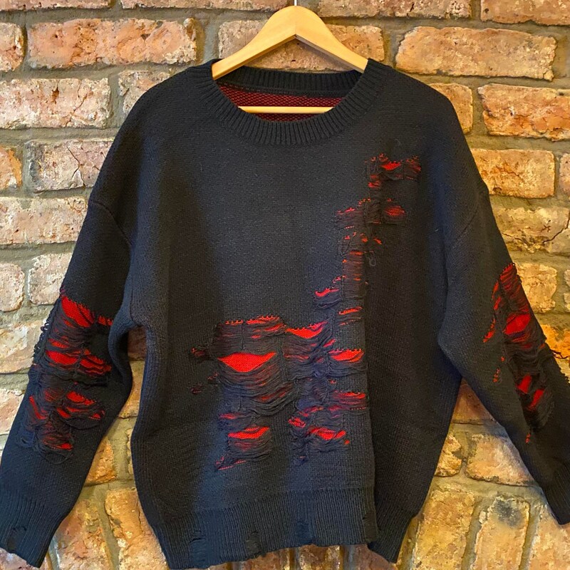 Grunge Sweater - Etsy