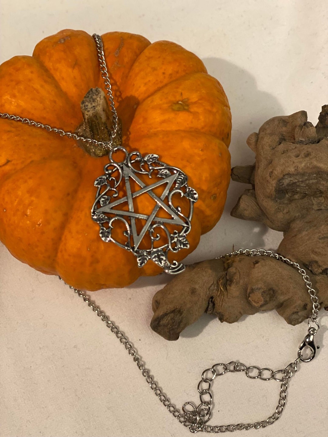 Witch of the Forest Fine and Detailed Silver Tone Pentagram Pendant ...