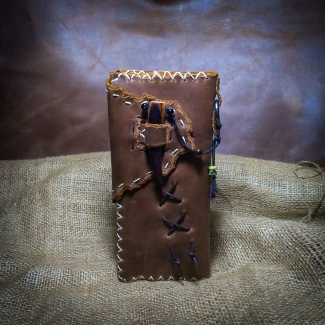 Hand Tooled Leather Wallet, Brown Leather Wallet, Bohemian Wallet ...