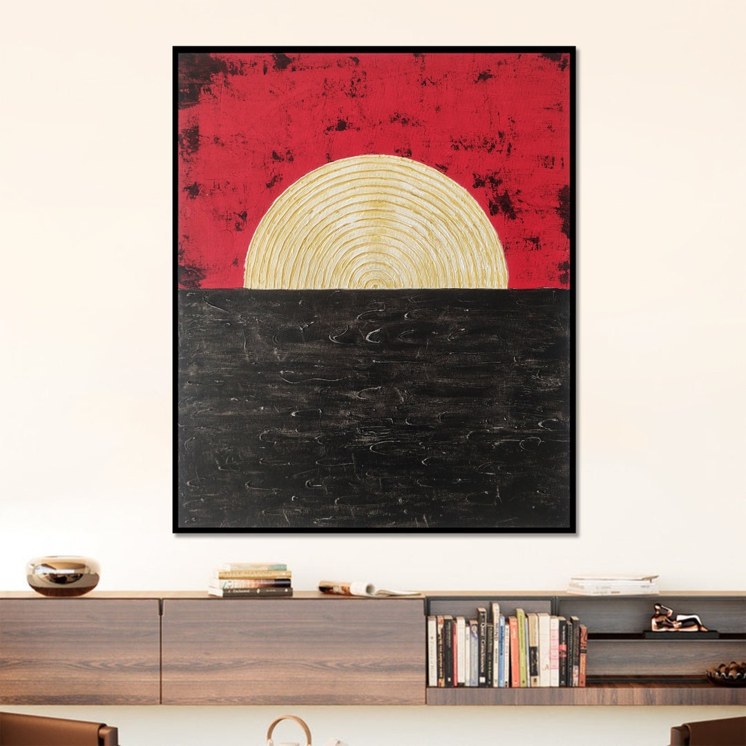 Nautical Dusk Abstract Painting on Canvas Using Acrylic - Etsy