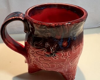 Ceramic Tripod Mug - Etsy