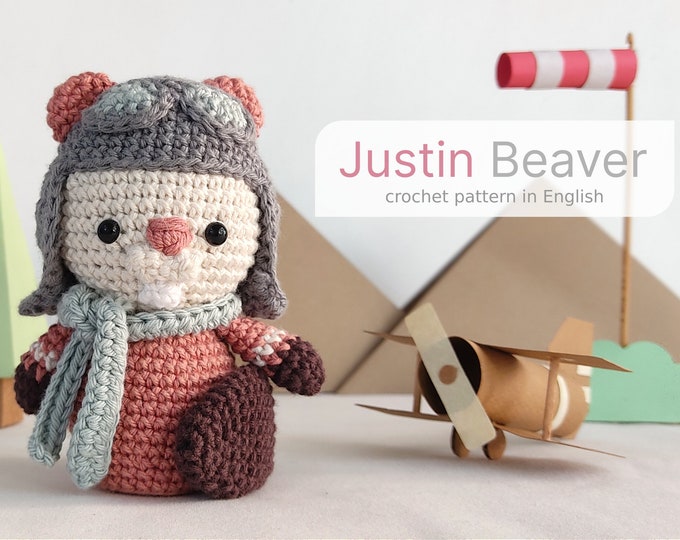 Bucky Beaver CROCHET PATTERN, Amigurumi Crochet Pattern, PDF - Etsy Canada