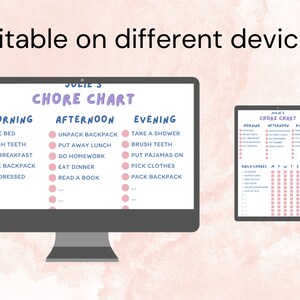 Daily Schedule for Kids Chore Chart Editable Canva Template - Etsy