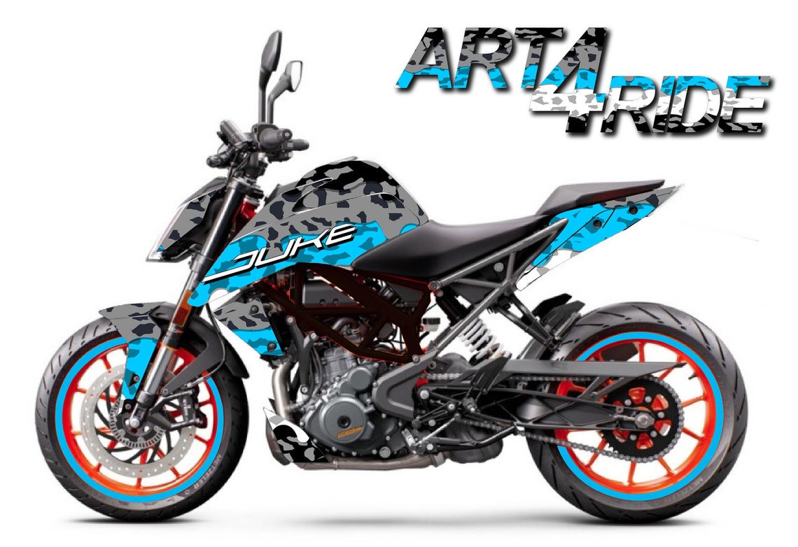 KTM Duke Complete Graphics Decals Stickers KIT 125 200 390 (2017 2018 ...