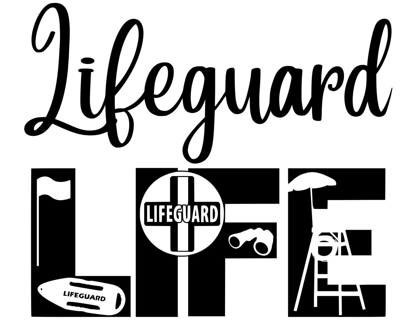 Lifeguard LIFE SVG Cutting Cut File for the Cricut - Etsy