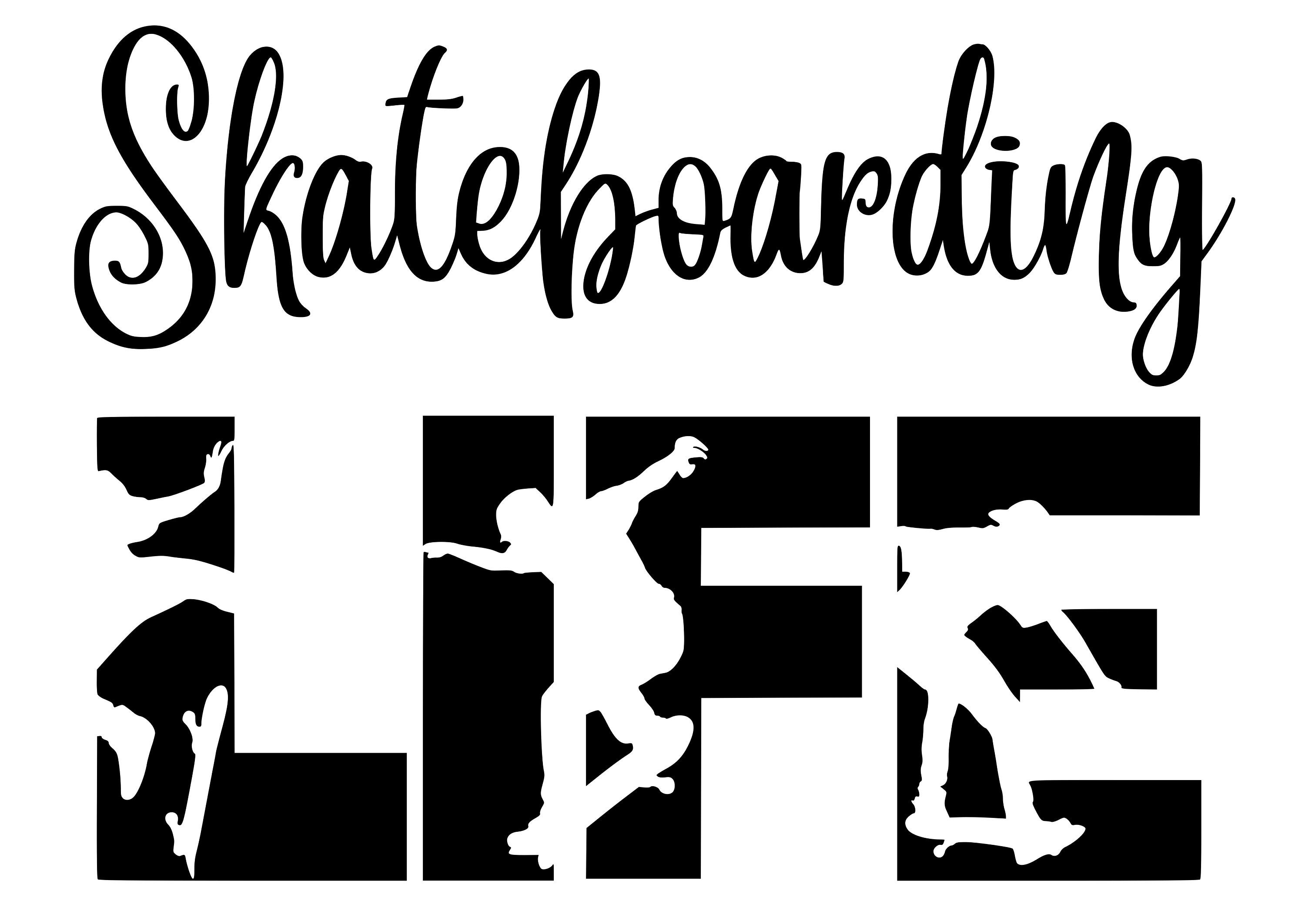 Skateboarding Skateboard LIFE SVG Cutting Cut File for the Cricut - Etsy
