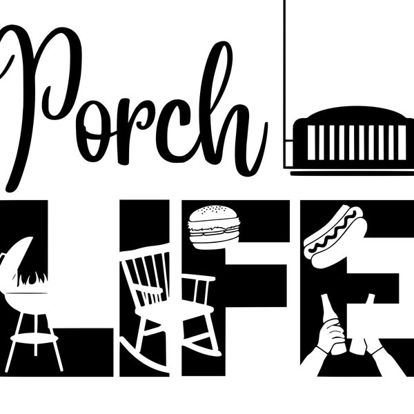 Porch Swing Svg - Etsy