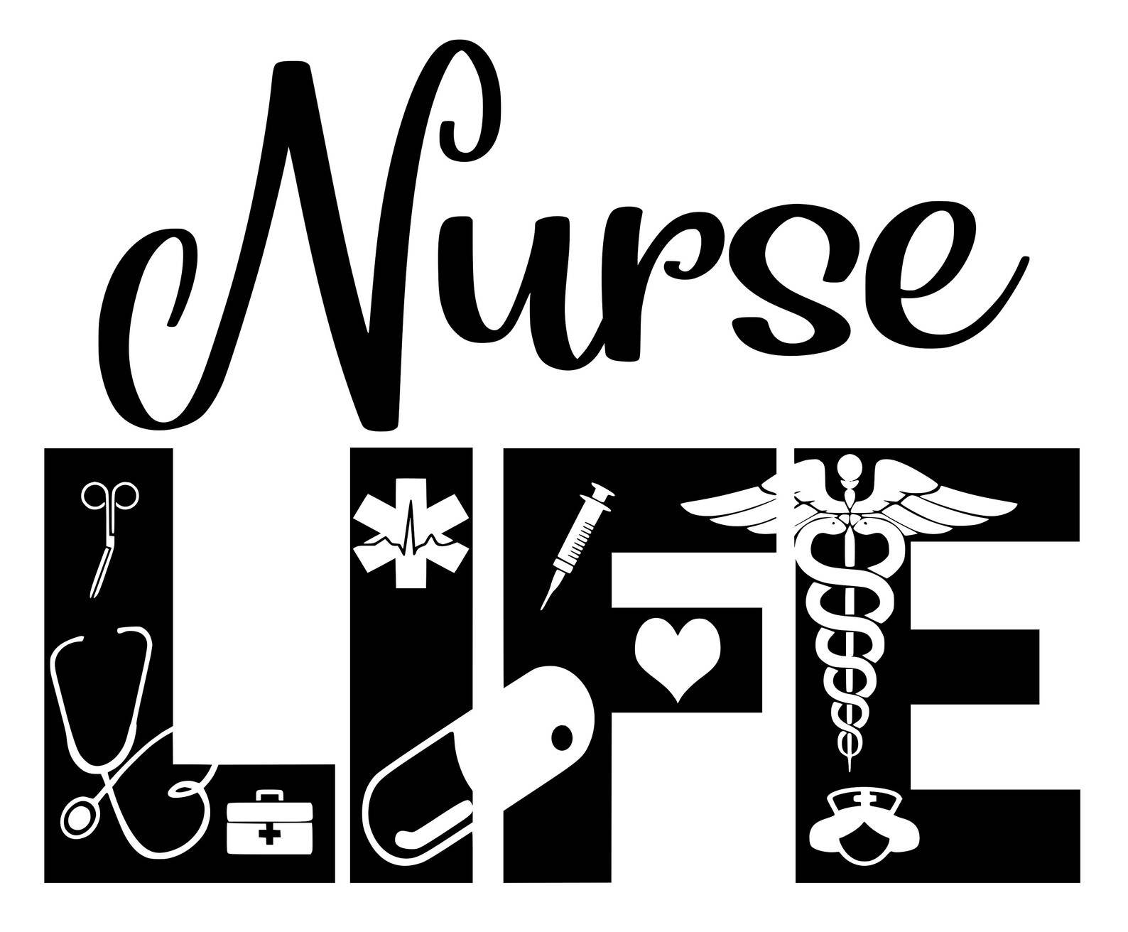 Nurse LIFE SVG Cutting Cut File for the Cricut - Etsy