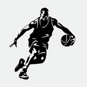 8 High Quality Basketball Players Sport SVG Files for the Cricut - Etsy