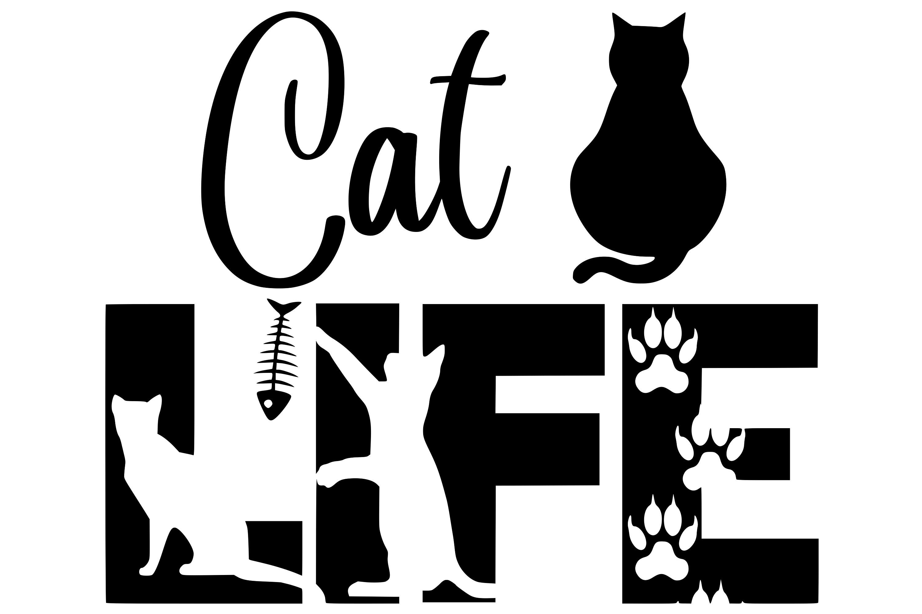 Cat LIFE SVG Cutting Cut File for the Cricut - Etsy