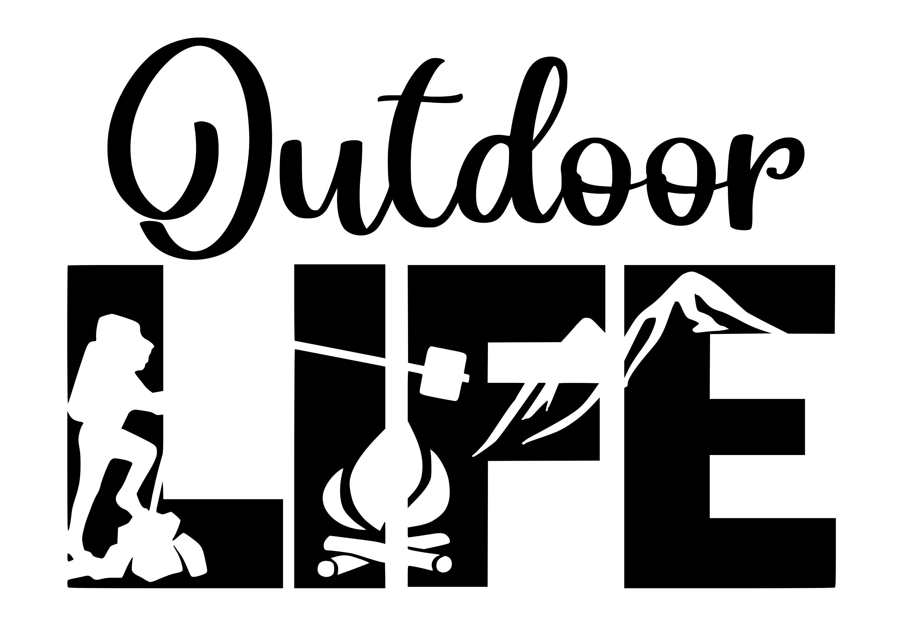Outdoor LIFE SVG Cutting Cut File for the Cricut - Etsy