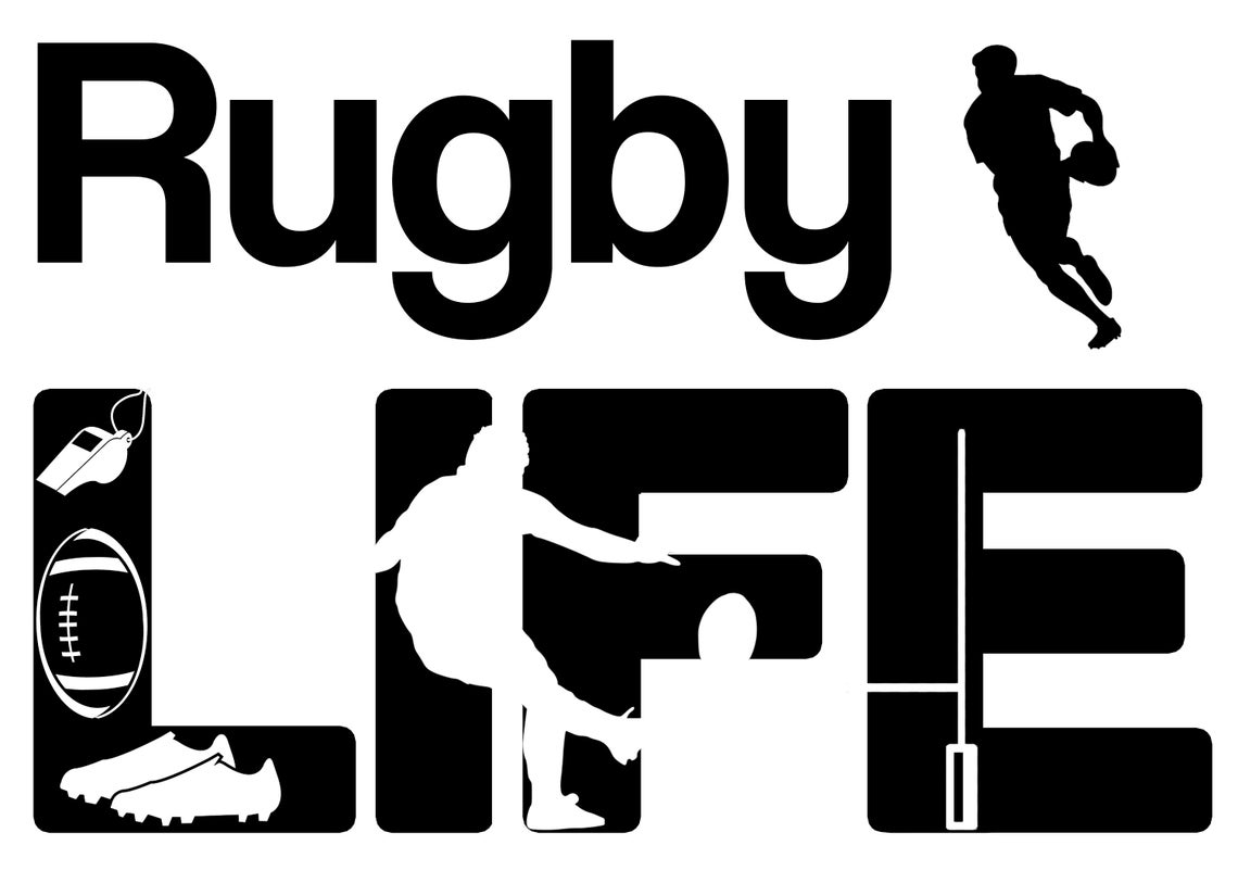 Rugby LIFE SVG Cutting Cut File for the Cricut | Etsy