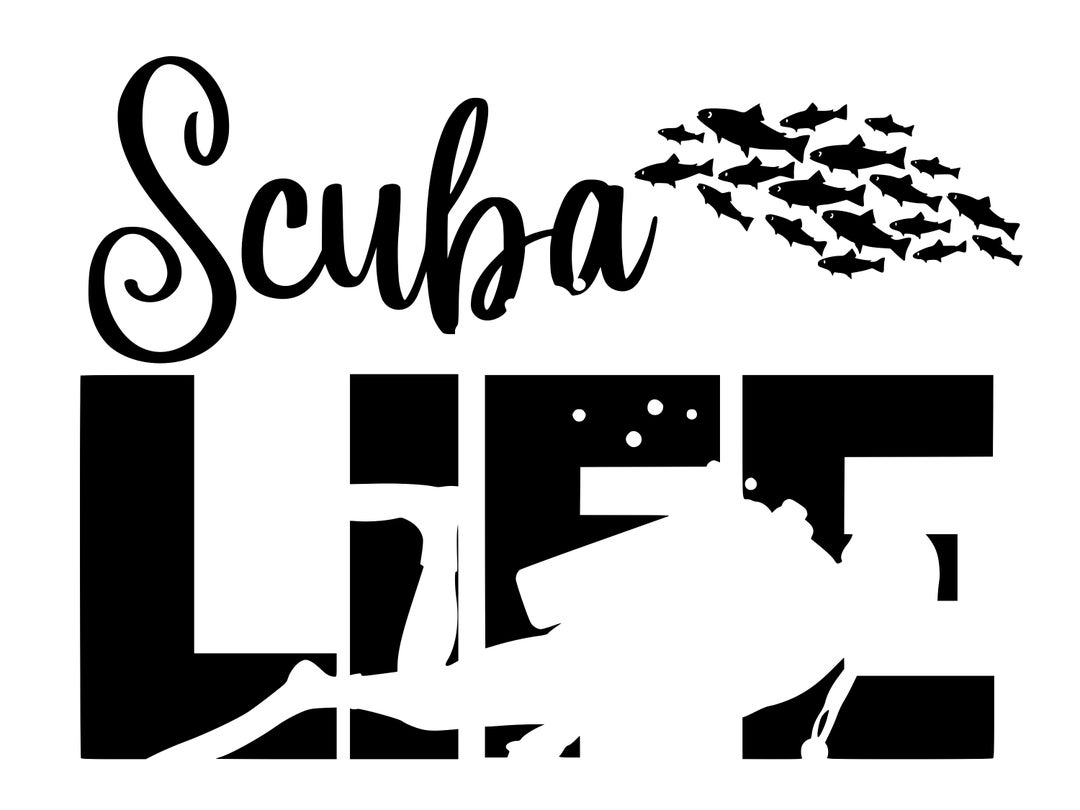 Scuba Diving Diver LIFE SVG Cutting Cut File for the Cricut - Etsy