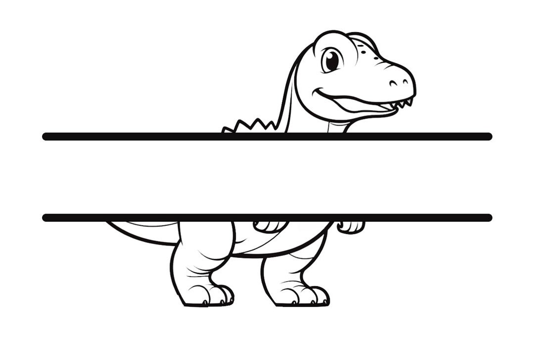 Split Dinosau Dino Cutting File: SVG, PNG, and EPS Formats for Cricut ...