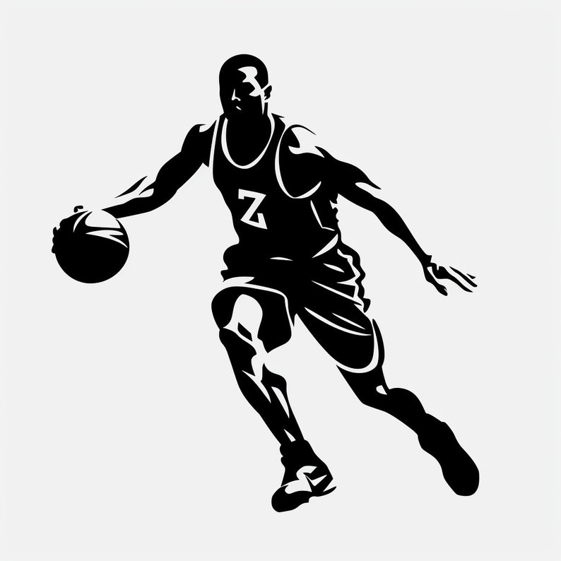8 High Quality Basketball Players Sport SVG Files for the Cricut - Etsy