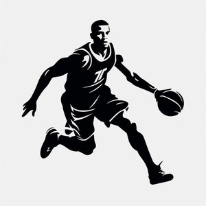 8 High Quality Basketball Players Sport SVG Files for the Cricut - Etsy