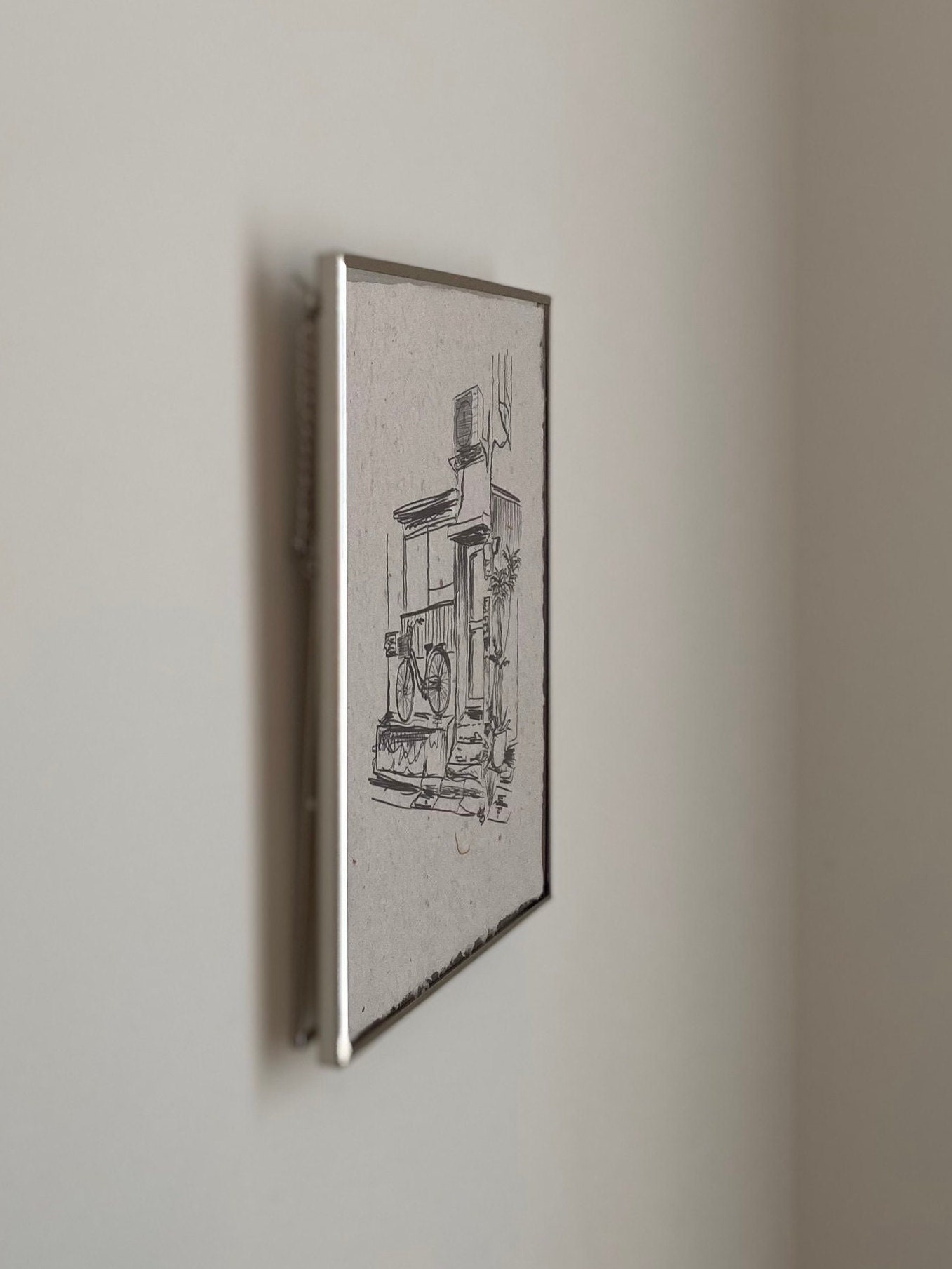 Silver Floating Frame / 20 X 25 Cm - Etsy