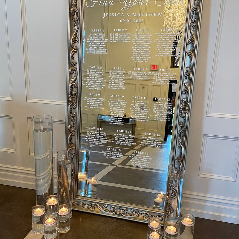 Mirror Seating Chart - Etsy