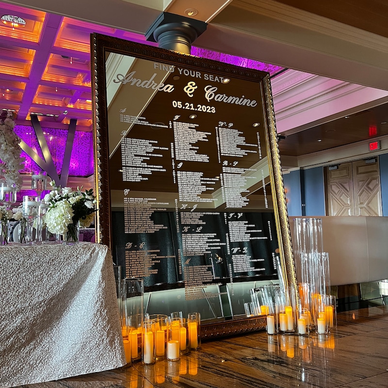 Mirror Seating Chart - Etsy