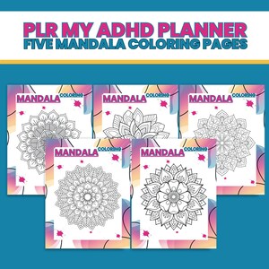 PLR My ADHD Planner Printable PDF, Commercial Use 2023 Daily Planner ...