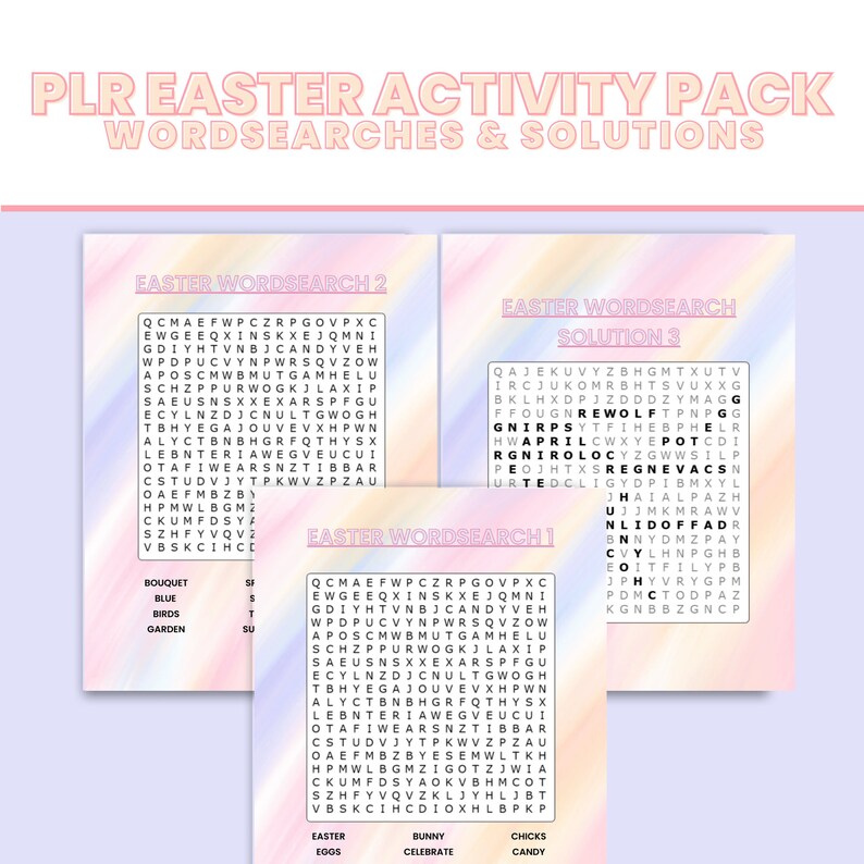 Printable Easter Games and Activities, Easter Word Search, Easter Maze ...
