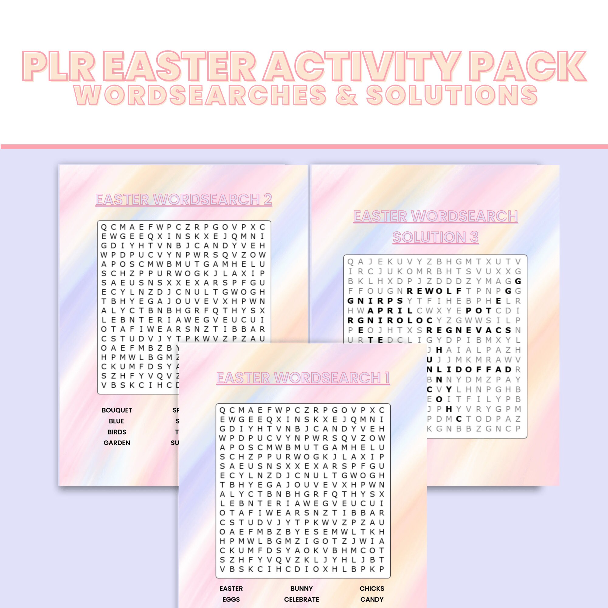 Printable Easter Games and Activities, Easter Word Search, Easter Maze ...