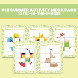 PLR Summer Activity Mega Pack Printable, Summer Word Search, Word ...