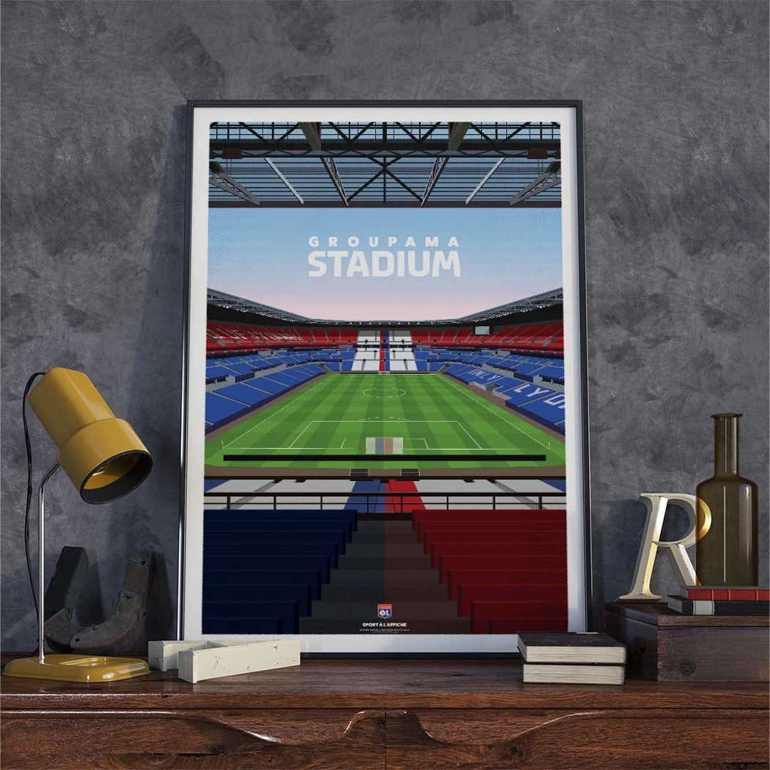 OL Poster Groupama Stadium - Etsy