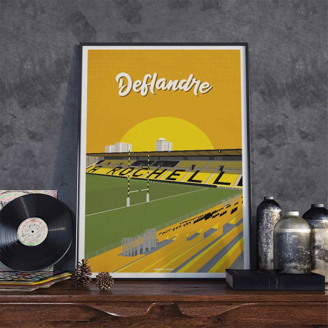 Poster La Rochelle Marcel Deflandre Stadium - Etsy