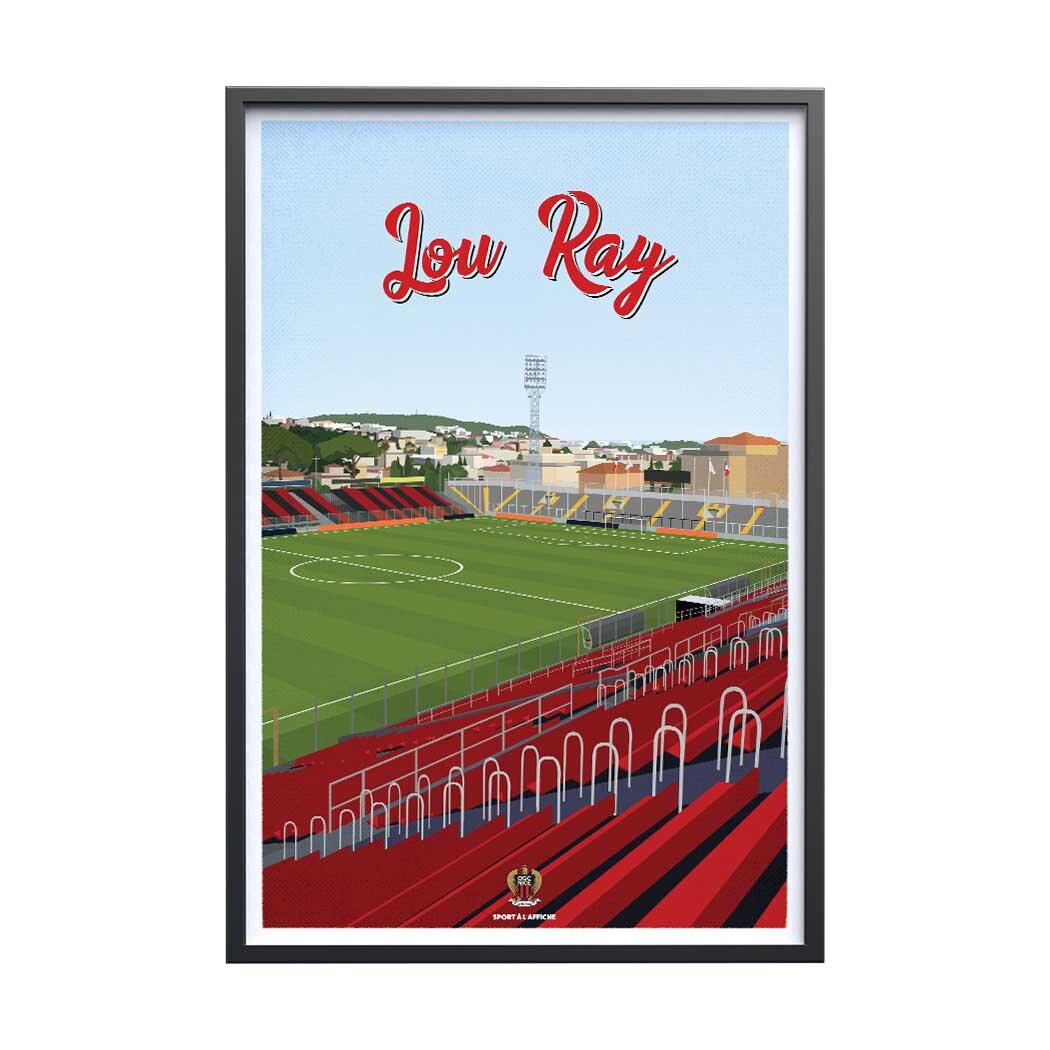 OGC NICE Poster Stade Du Ray - Etsy