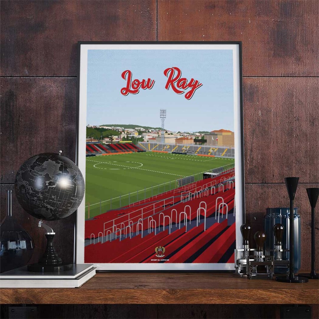 OGC NICE Poster Stade Du Ray - Etsy