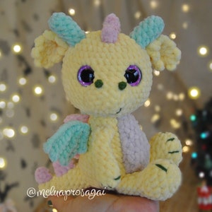 Christmas Dragon Snowspark and Lemon Dragon :D Cute Little Plush Dragon ...